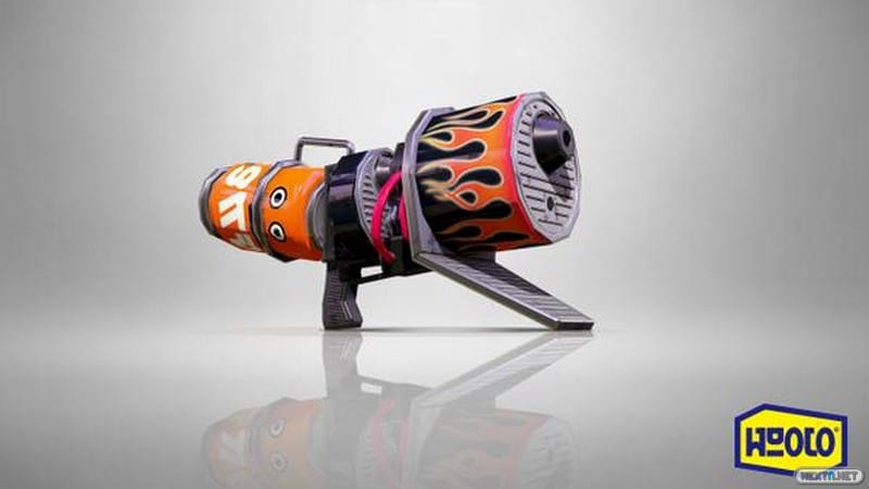 Explosiones de pintura tácticas, con la Hot Blaster de Splatoon