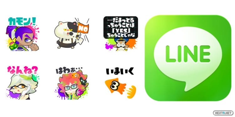 Stickers de Splatoon para LINE