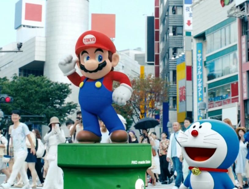 El primer ministro japonés y Super Mario invitan a los JJOO Tokyo 2020