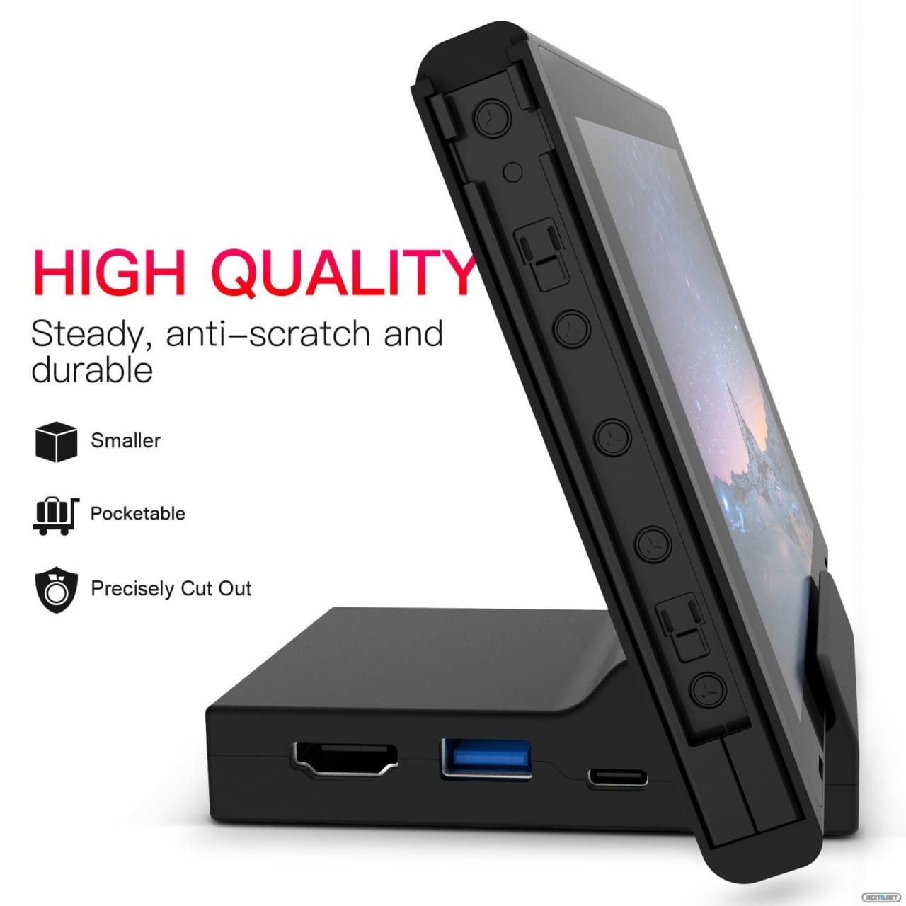 La carcasa para el Dock de Nintendo Switch que lo convierte en mini