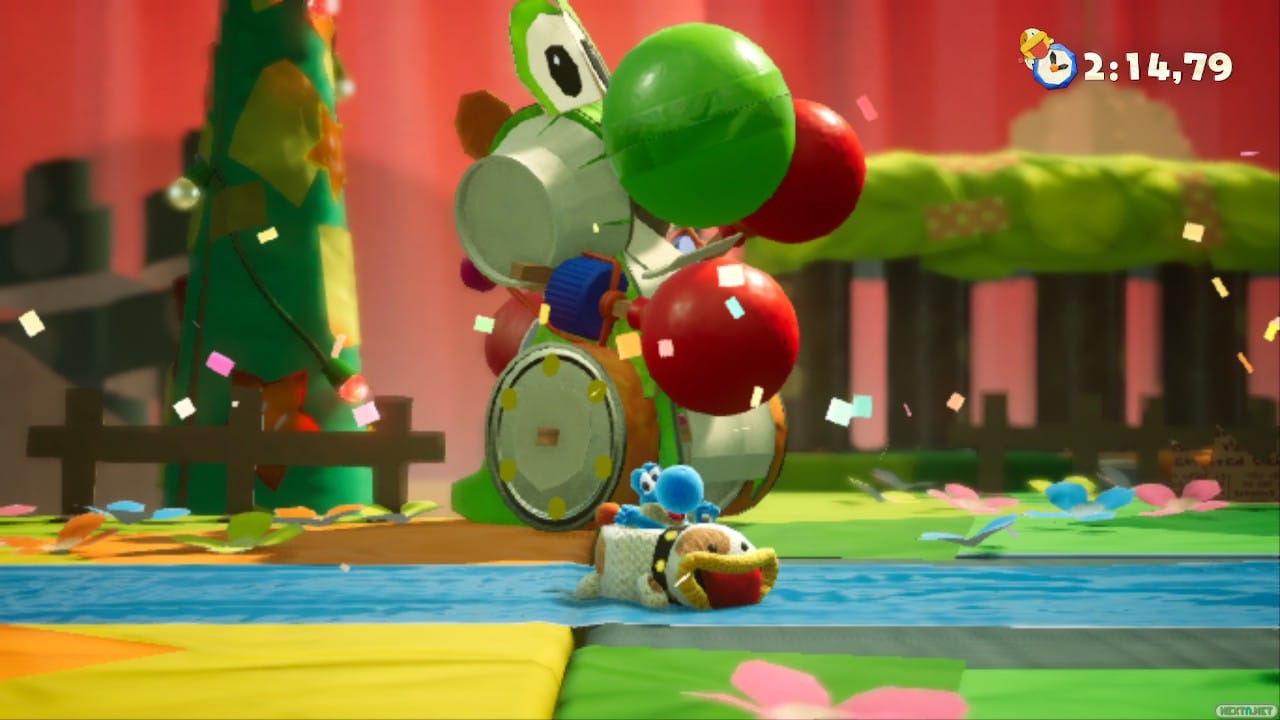 Gameplay de Yoshi´s Crafted World. Morimos de amor