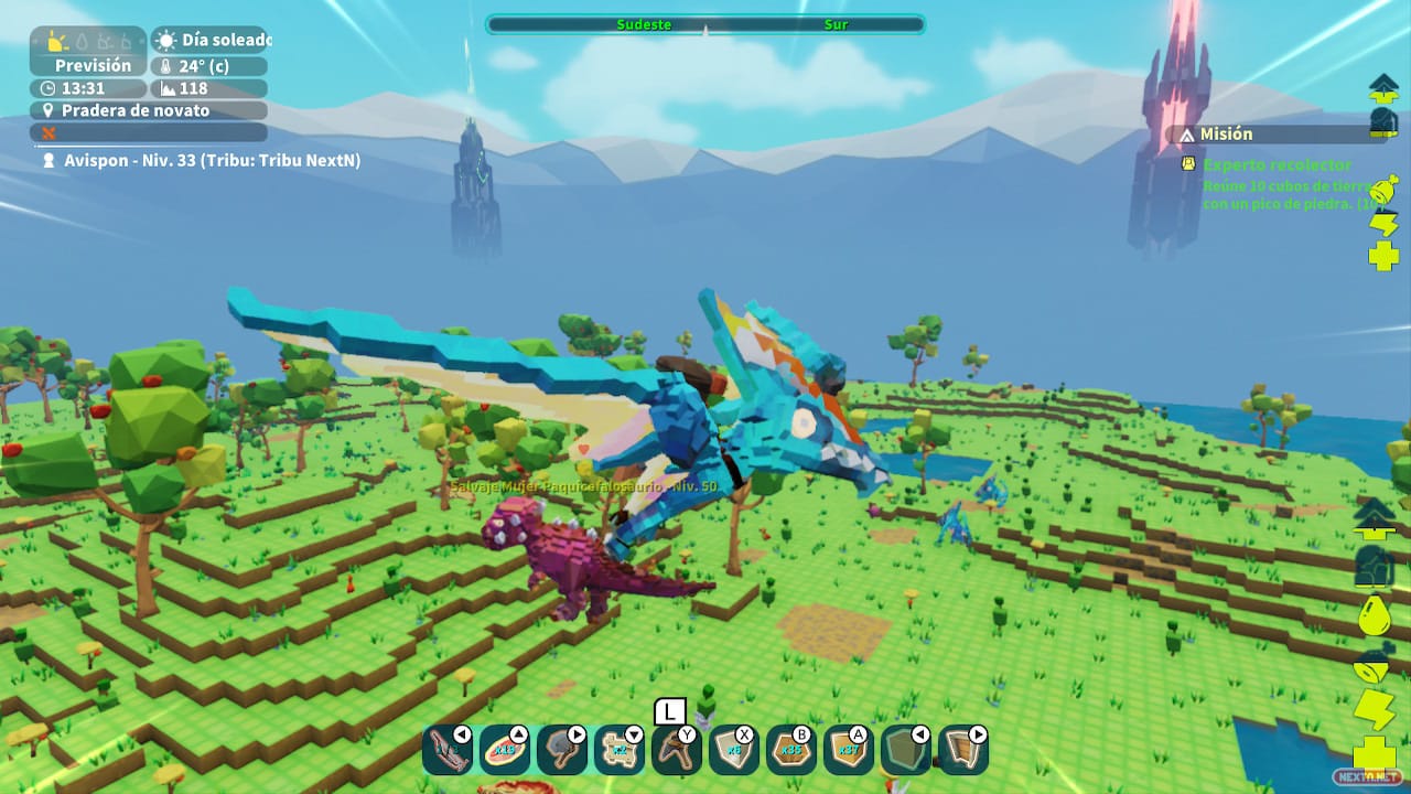 Análisis PixARK - Nintendo Switch. La supervivencia se hace cúbica