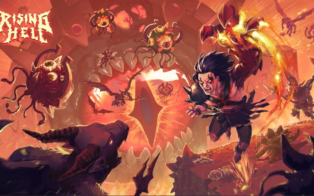 El infierno no puede contenerte en Rising Hell, un plataformas vertical