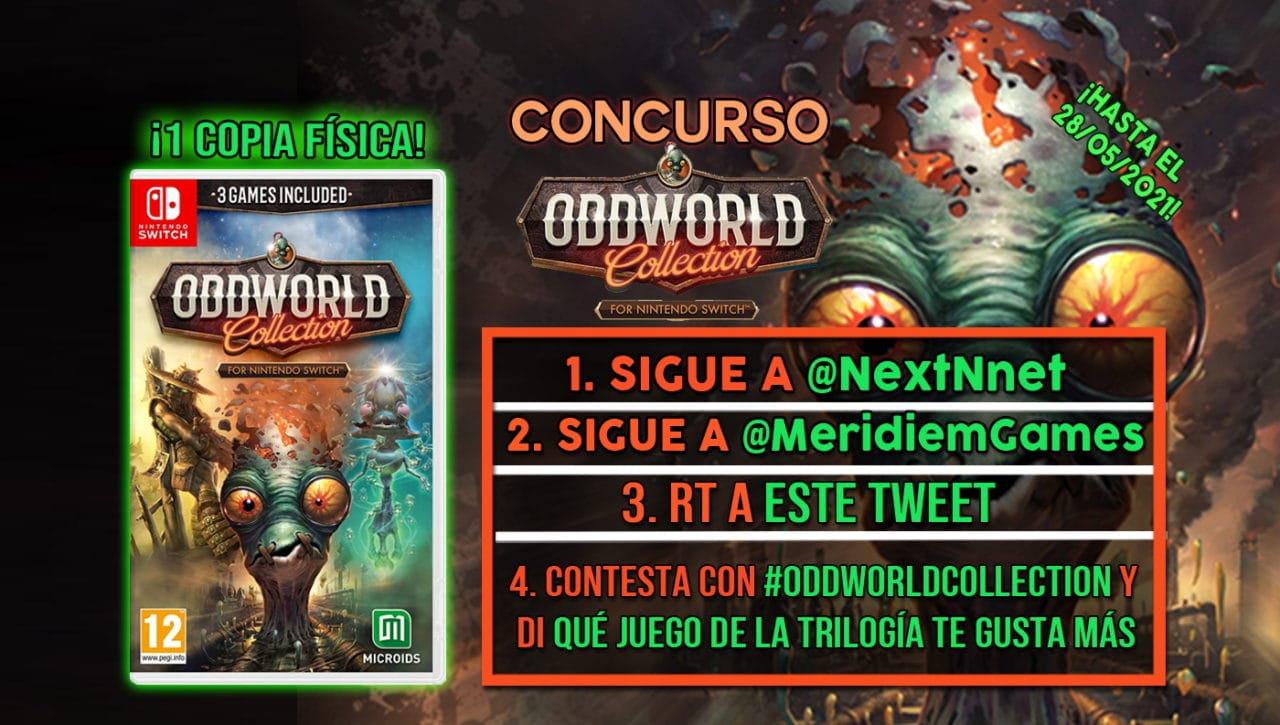 Concurso Oddworld Collection. ¡Gana una copia física para Switch!