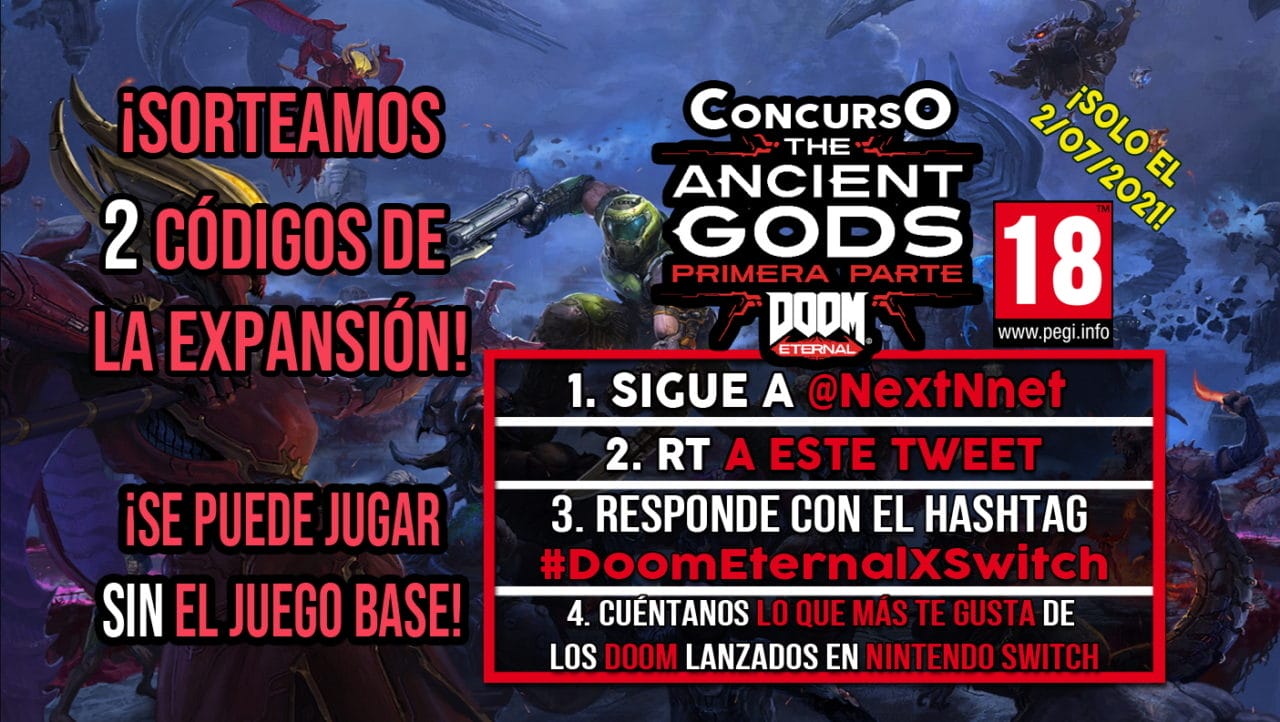 Concurso DOOM Eternal: The Ancient Gods. ¡Sorteamos 2 códigos!