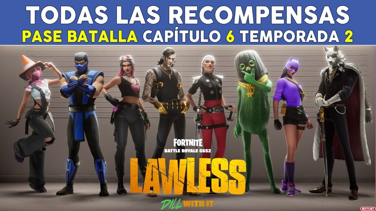 Fortnite Capítulo 6 Temporada 2 - Pase de Batalla: recompensas